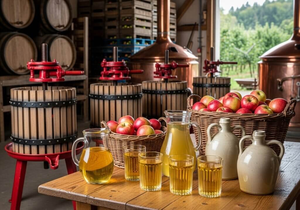 Apfelwein-Kelterei hautnah erleben